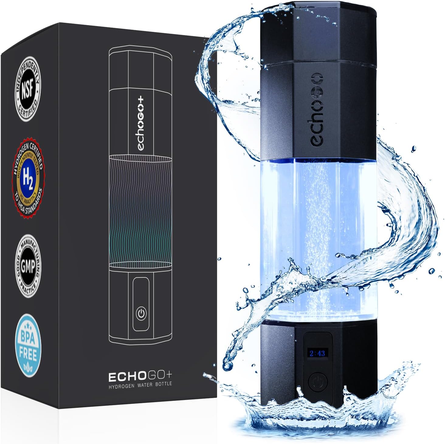 Gary Brecka Echo Go Hydrogen Water Bottles - Water Health HQ